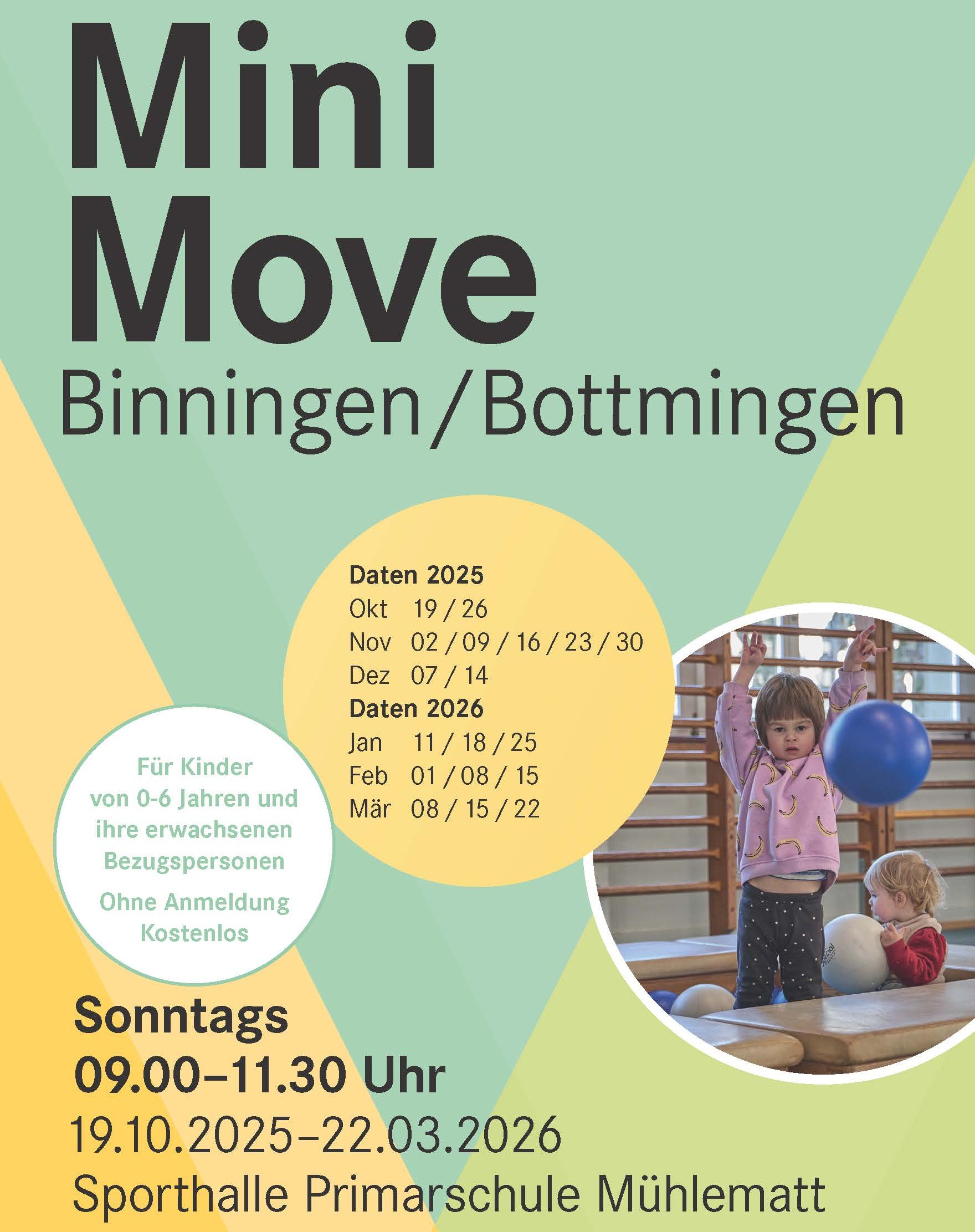 MiniMove: Offene Turnhalle für Kinder